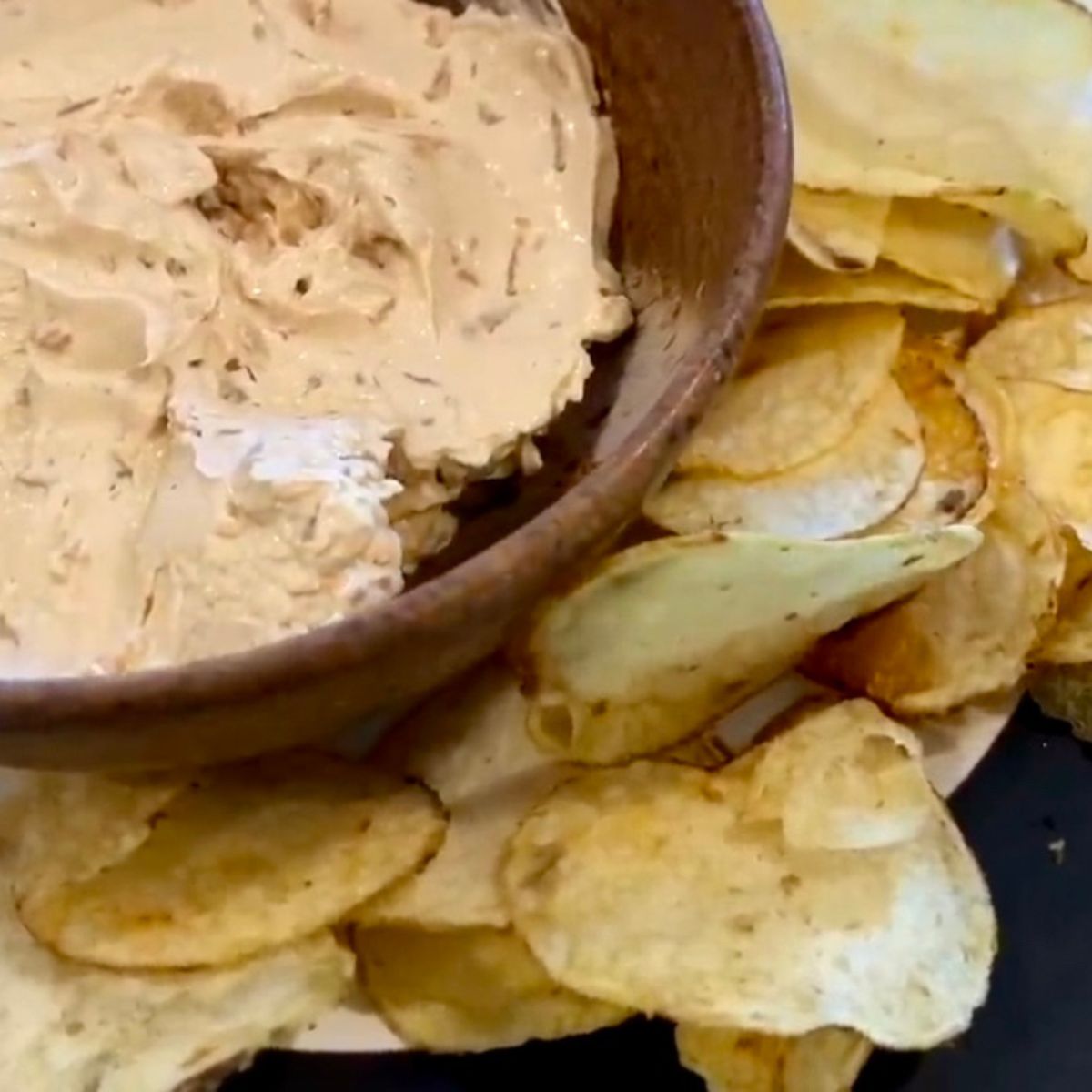 A New Family Favorite: Cream Cheese French Onion Dip - Meals With Maria